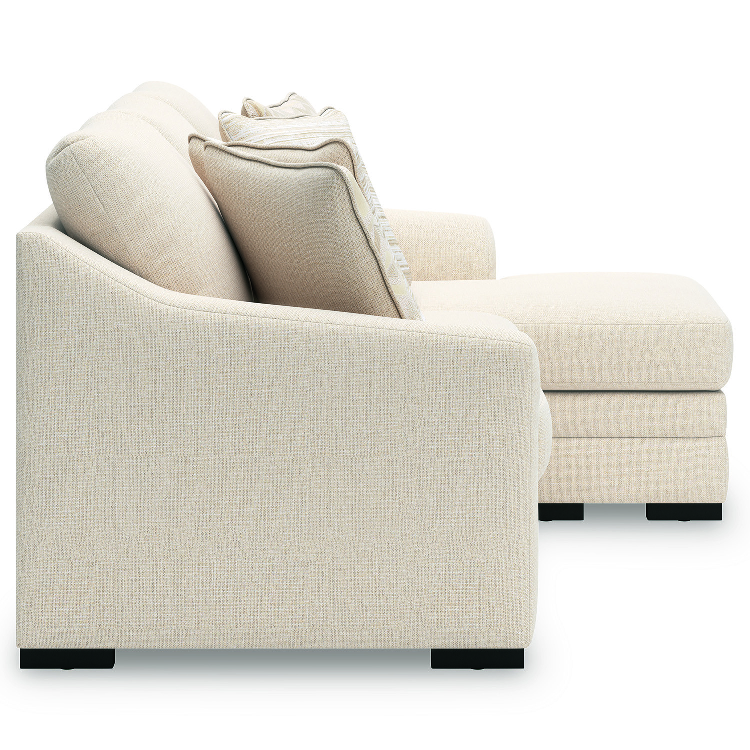 Lango Jute Queen Sofa Chaise Sleeper BenchCraft | Furniture Cart