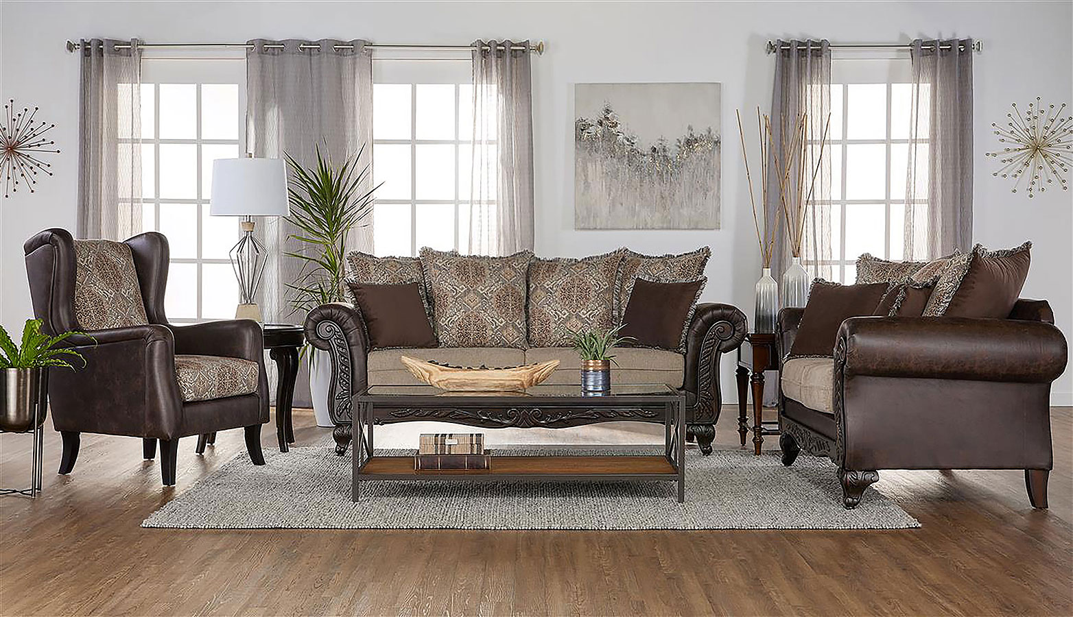 Elmbrook Living Room Set Coaster Furniture | Furniture Cart