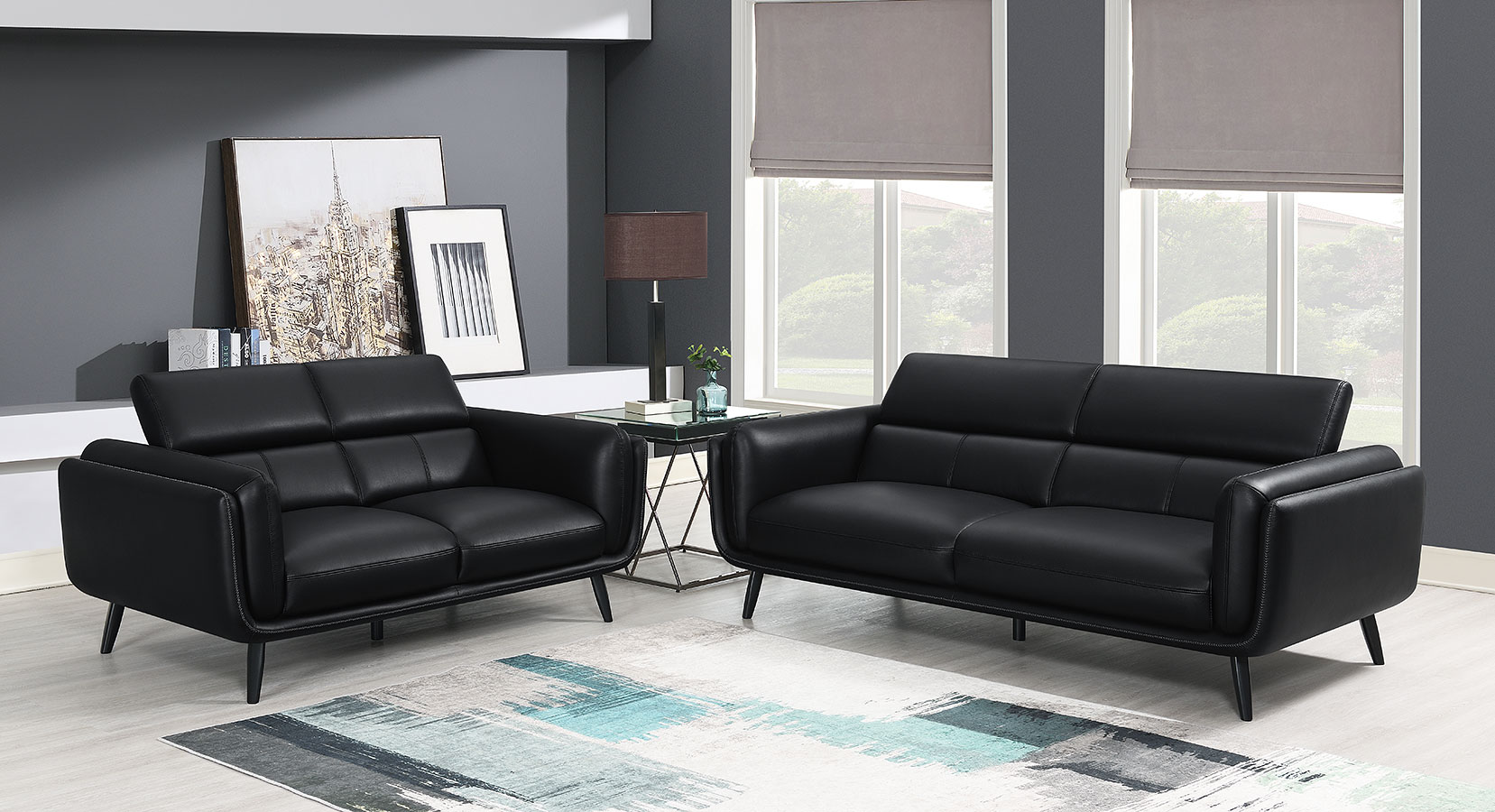 Shania Living Room Set Coaster Furniture | Furniture Cart