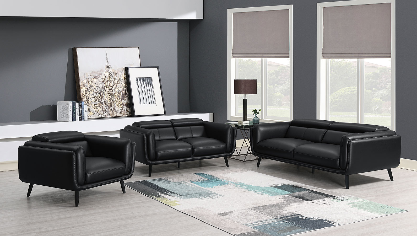 Shania Living Room Set Coaster Furniture | Furniture Cart