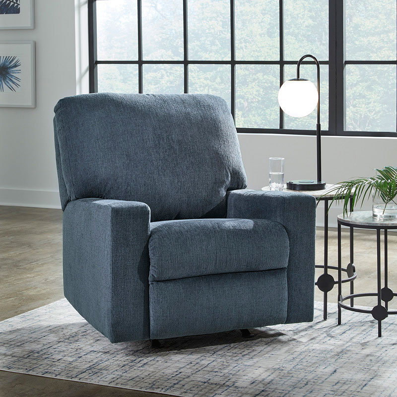 Rannis Navy Rocker Recliner