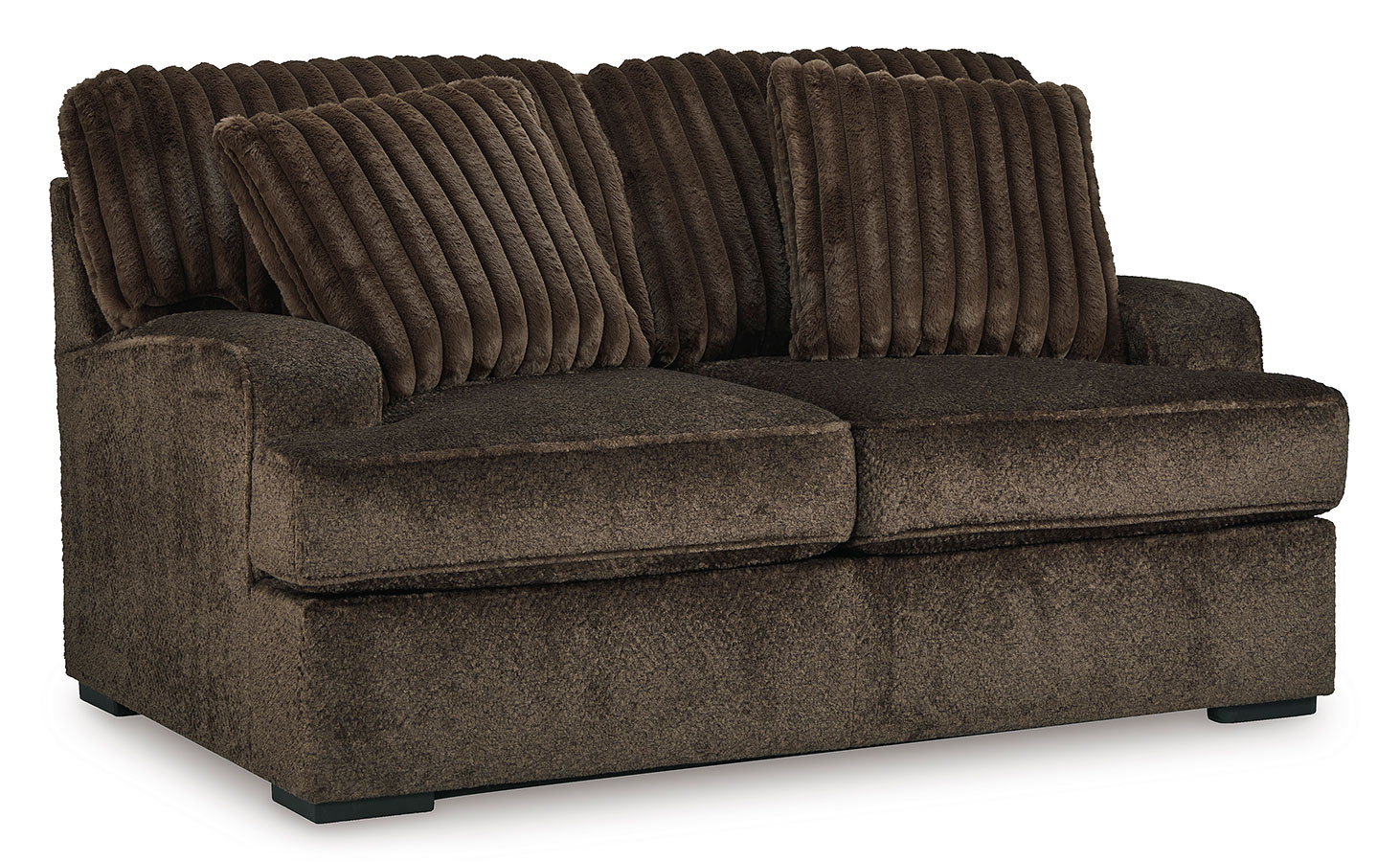Aylesworth Chocolate Loveseat BenchCraft | Furniture Cart
