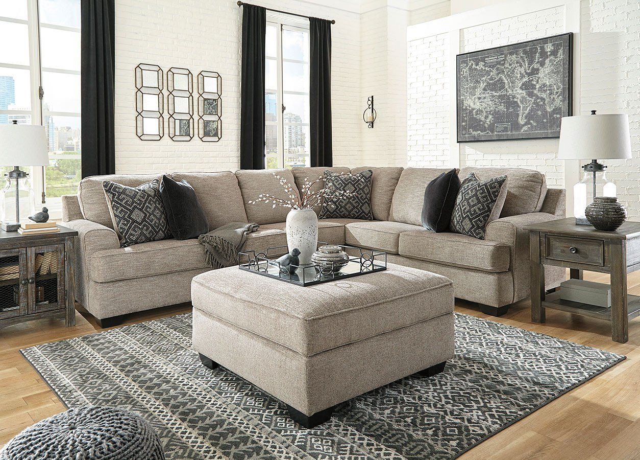Bovarian Stone Modular Sectional Set Signature Design | Furniture Cart