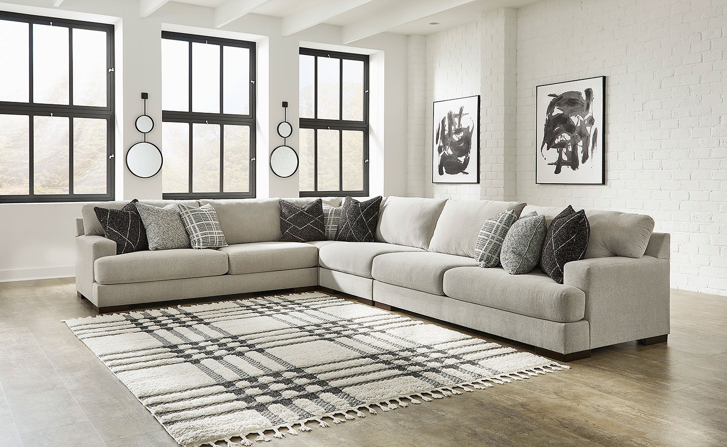 Artsie Ash Sectional BenchCraft | Furniture Cart