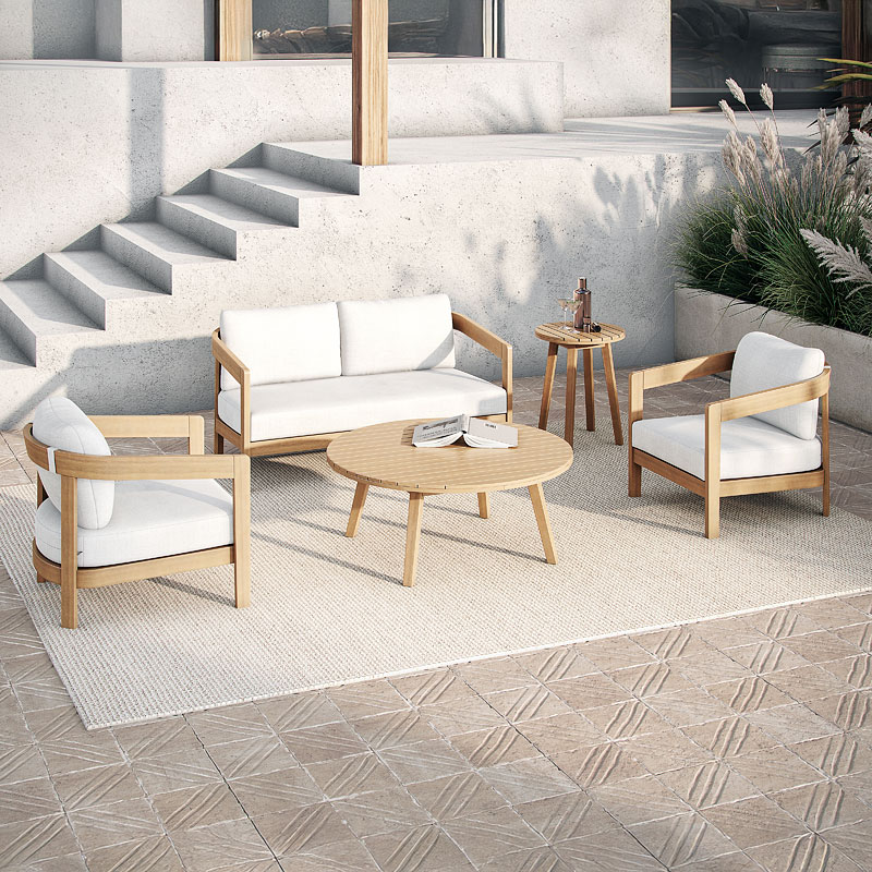 Wesley Outdoor 5-Piece Seating Set W/ Loveseat New Classic Furniture ...
