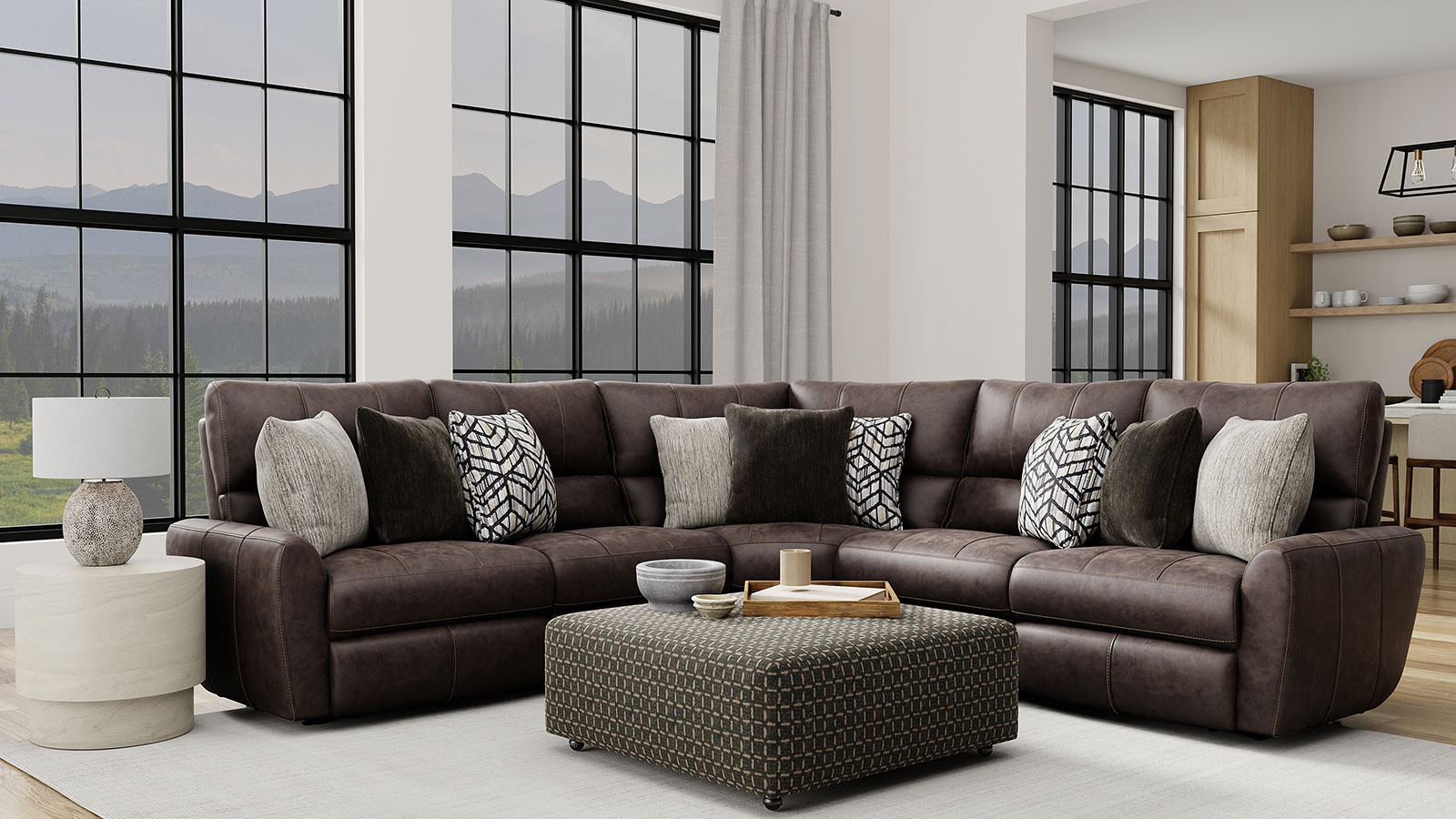 Royster Power Reclining Sectional Set Catnapper | Furniture Cart