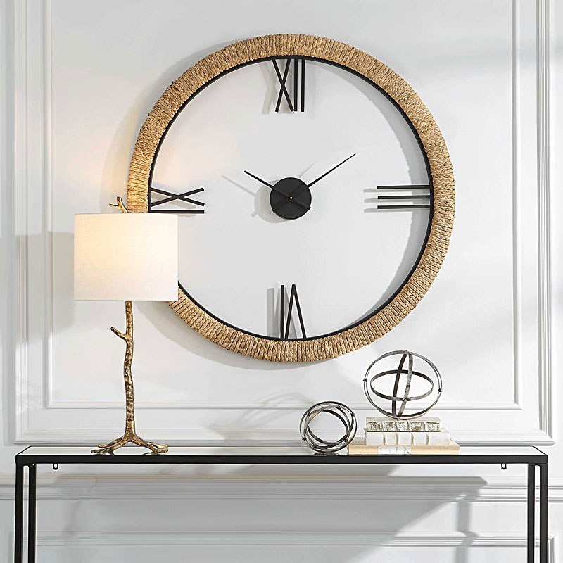 Montecito Coastal Modern Wall Clock Uttermost | Furniture Cart