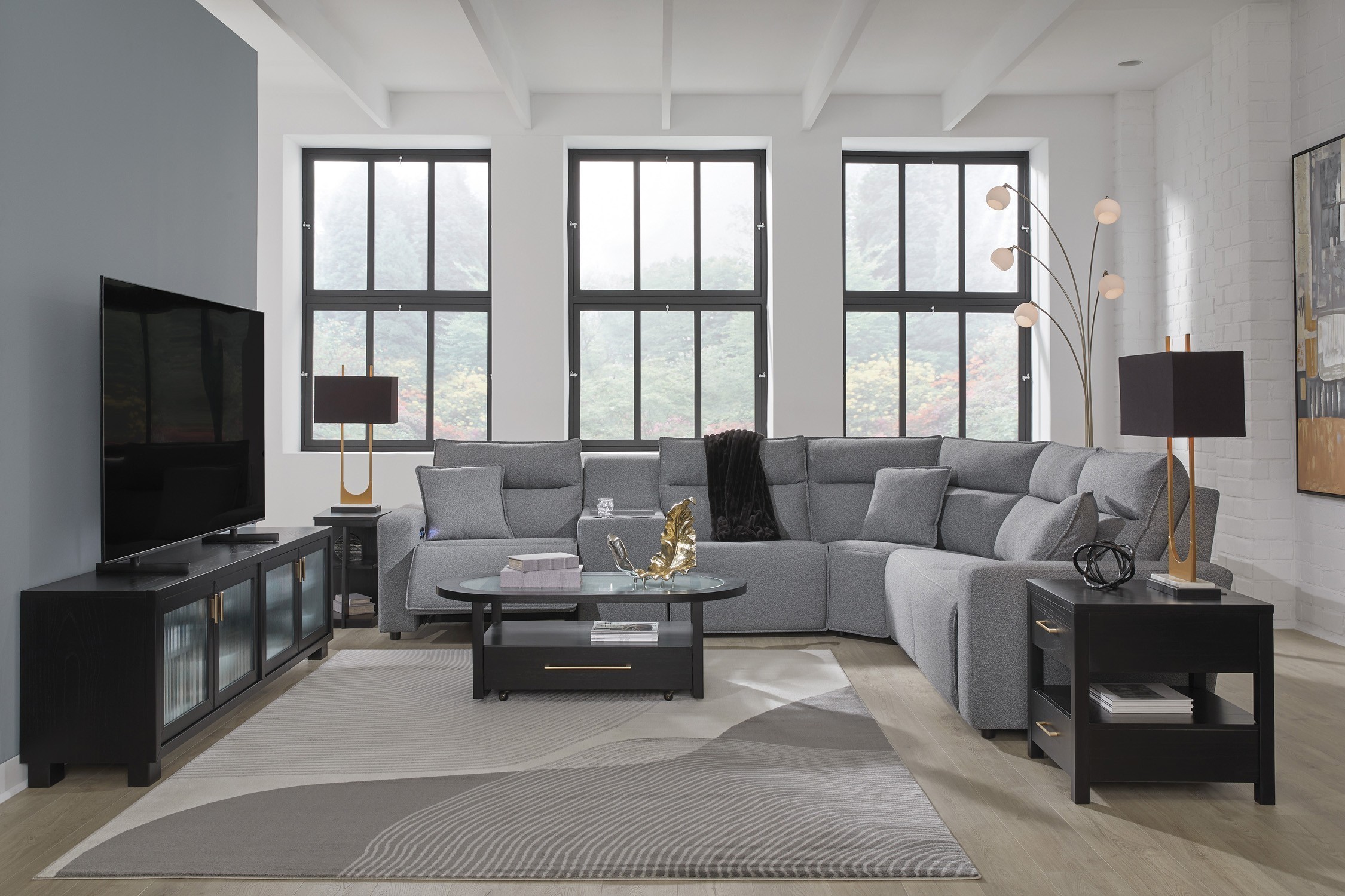 Modmax Salt And Pepper Modular Sectional Set Signature Design ...