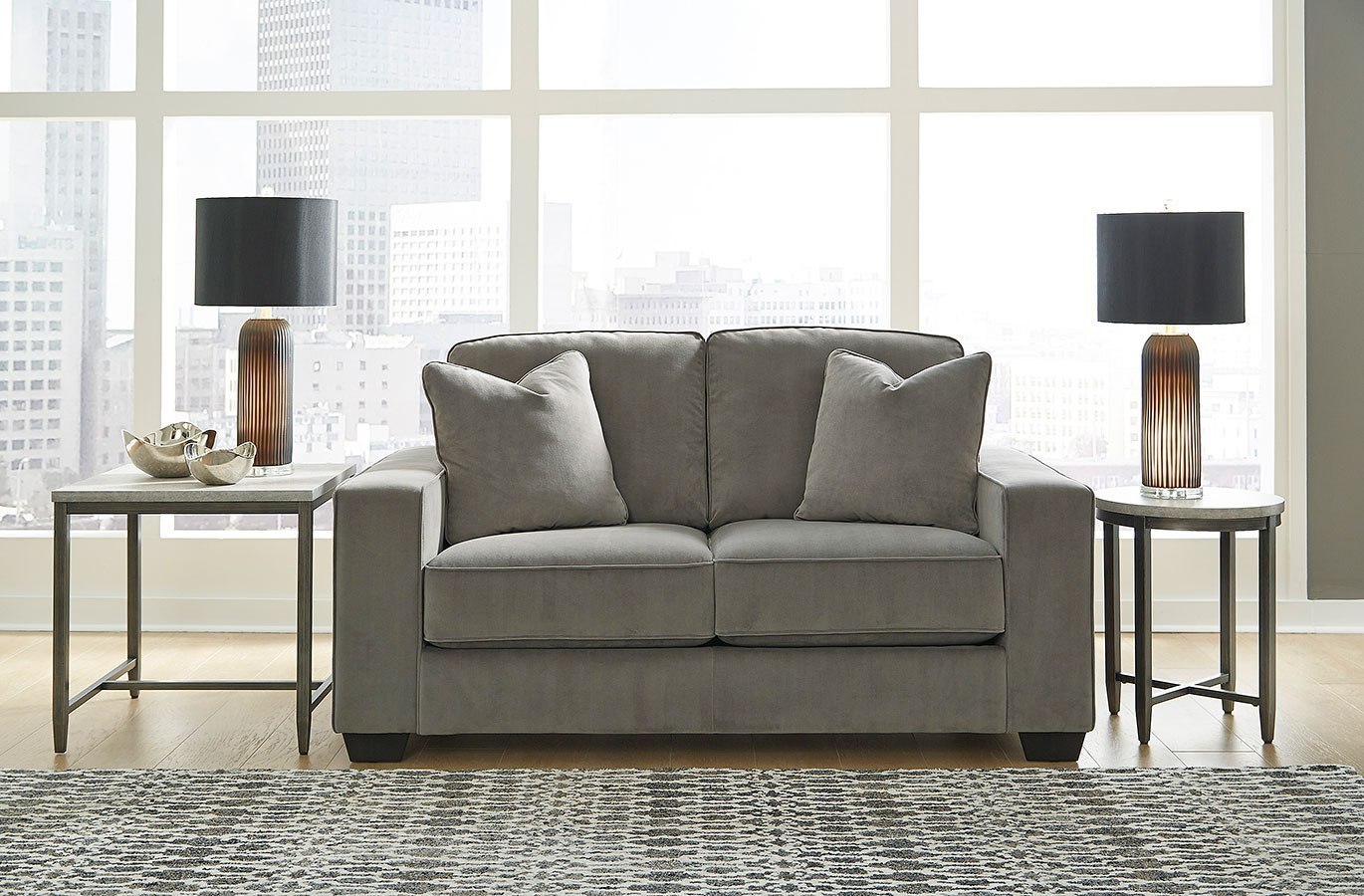 Angleton Sandstone Loveseat Signature Design | Furniture Cart