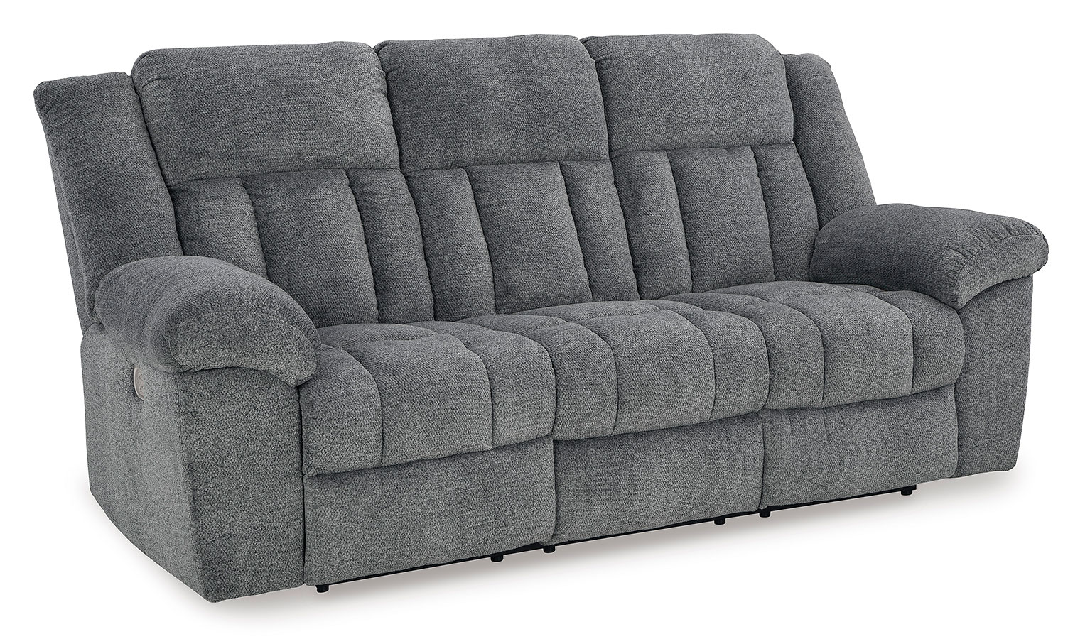 Tip-Off Slate Power Reclining Sofa W/ Adjustable Headrests Signature ...