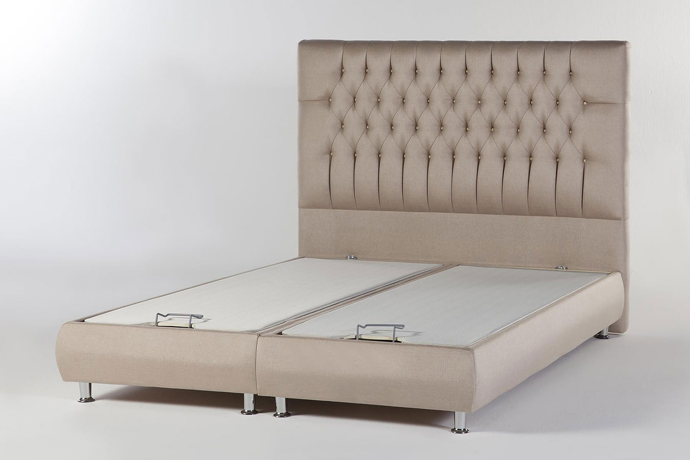 Prince Storage Bed (Diego Beige) Bellona | Furniture Cart