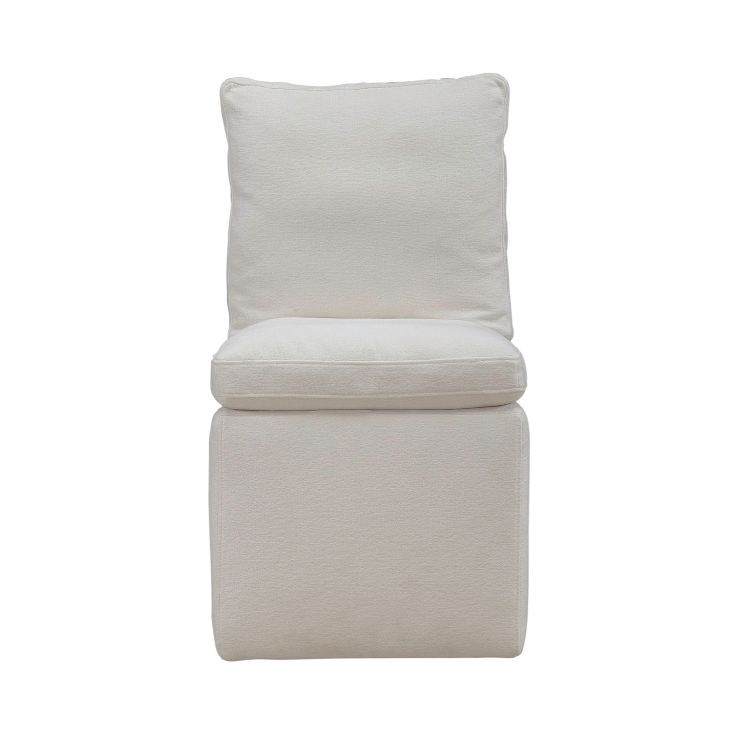 Accent Dining Padded Back Ivory Chair W/ Casters Liberty Furniture ...