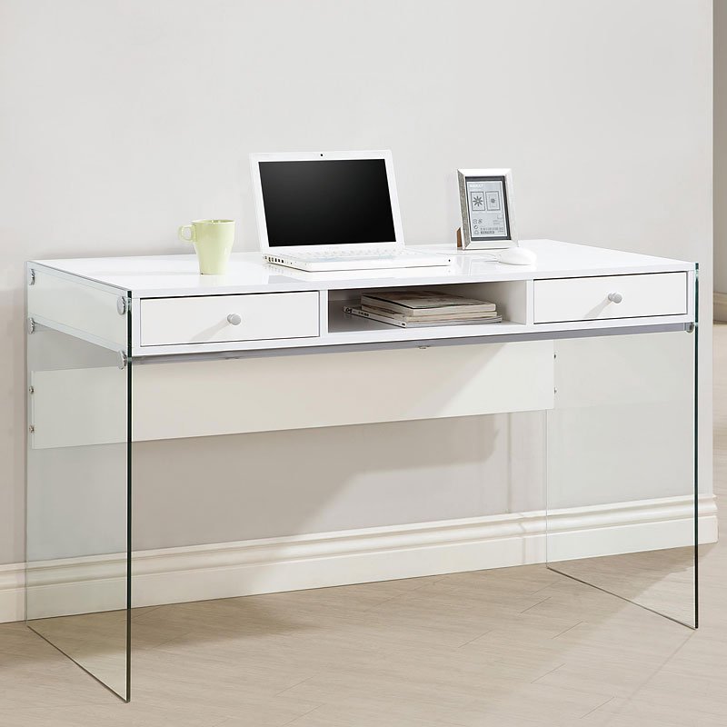 Glossy computer desk store