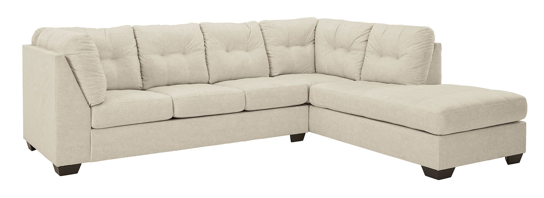 Falkirk Parchment Right Chaise Sectional BenchCraft | Furniture Cart