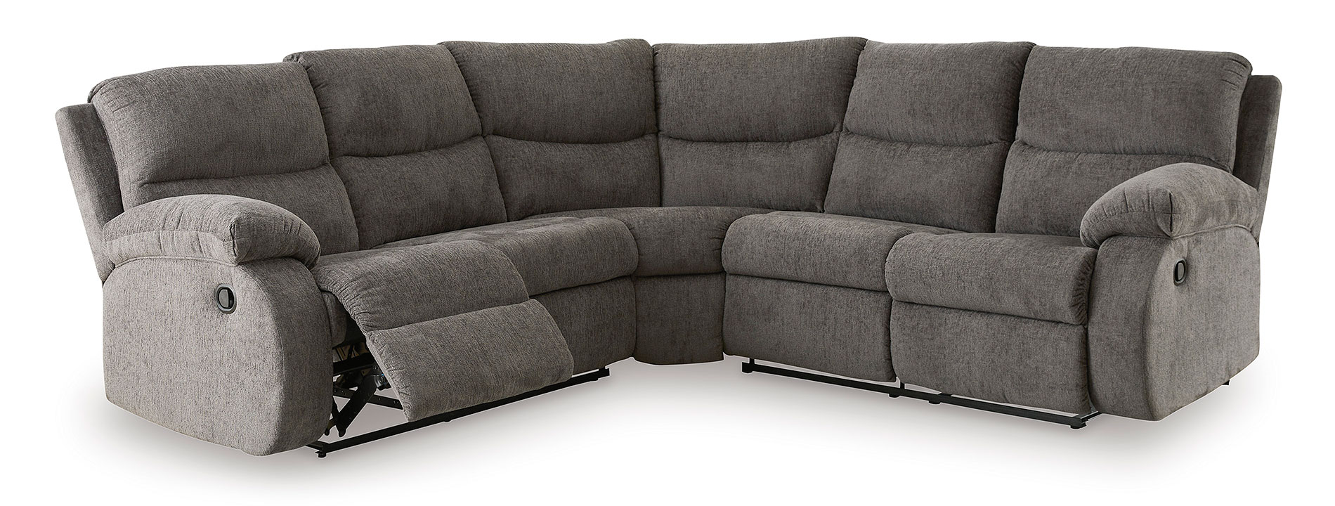Museum Pewter Reclining Sectional Signature Design | Furniture Cart