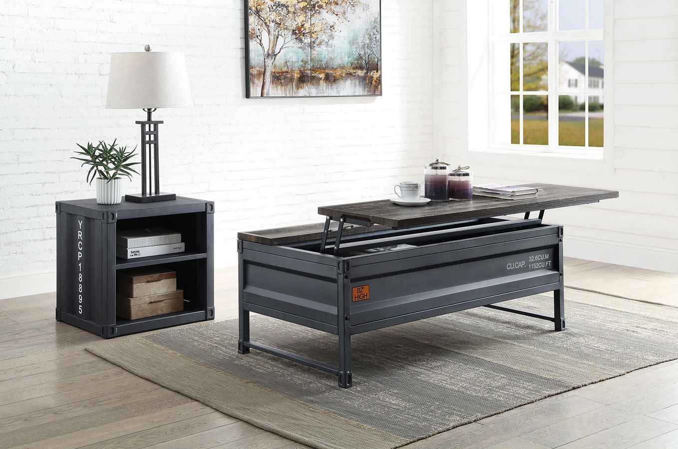 Cargo Occasional Table Set Acme Furniture | Furniture Cart