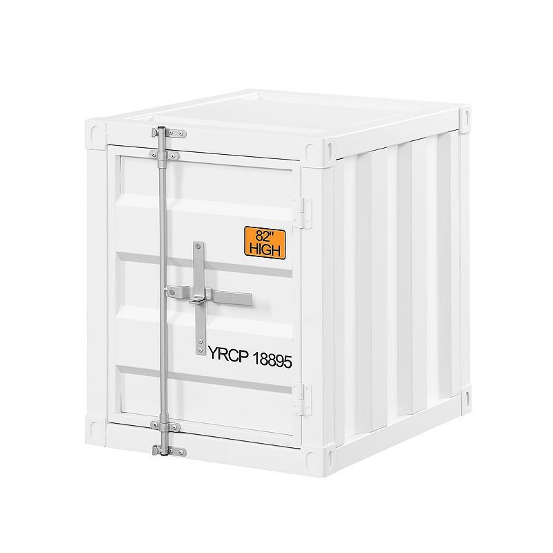 Cargo End Table (White) Acme Furniture | Furniture Cart