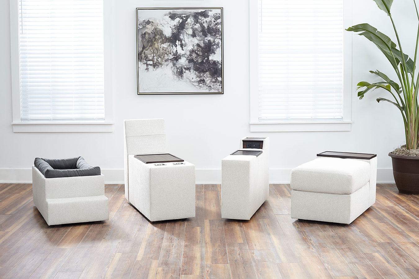 Flex Modular Sectional (Frost) Flexsteel | Furniture Cart