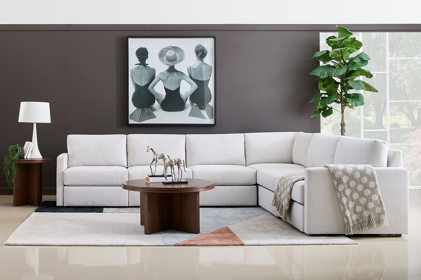 Flex Modular Sectional Set (Frost) Flexsteel | Furniture Cart
