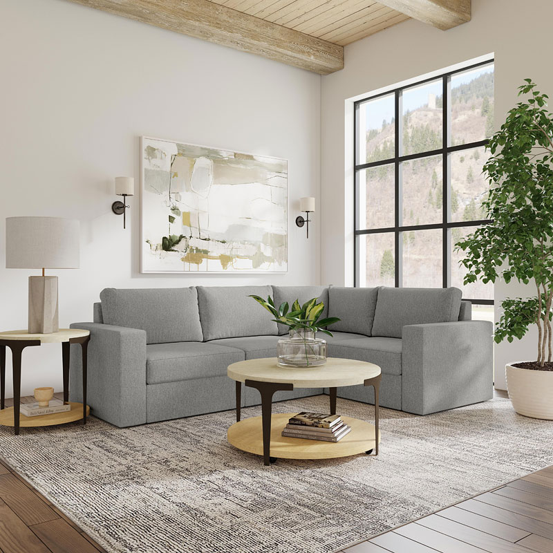 Flex Modular Sectional Set (Pebble) Flexsteel | Furniture Cart
