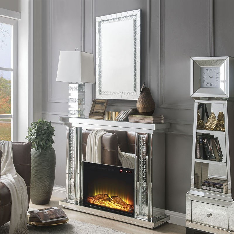 Nysa 39 Inch Fireplace Acme Furniture | Furniture Cart