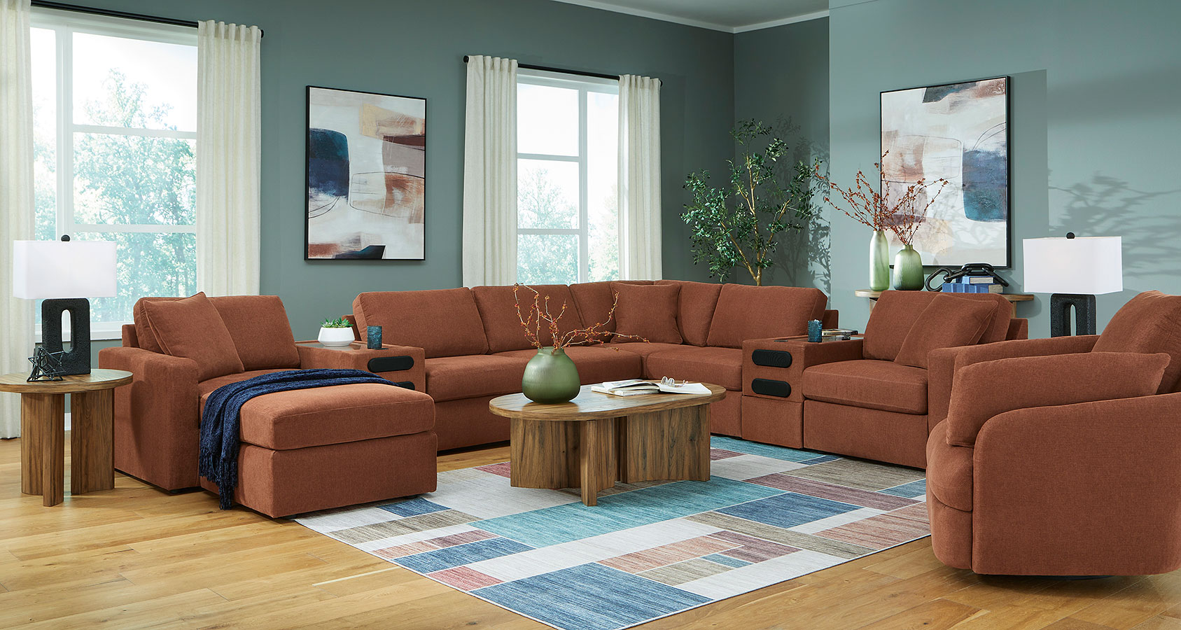 Modmax Spice Modular Sectional Set Signature Design | Furniture Cart