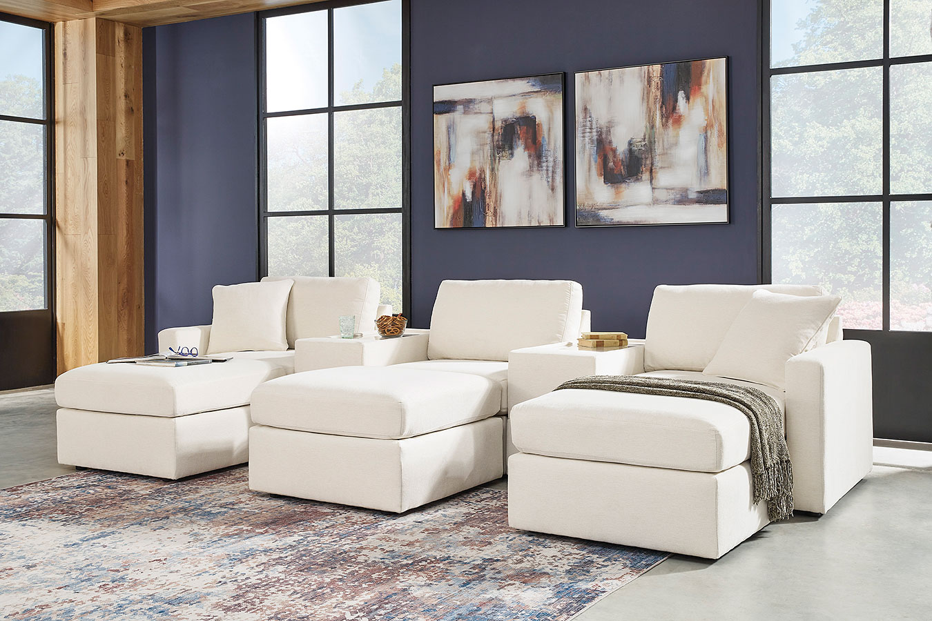 Modmax Oyster Modular Home Theater Sectional Signature Design ...