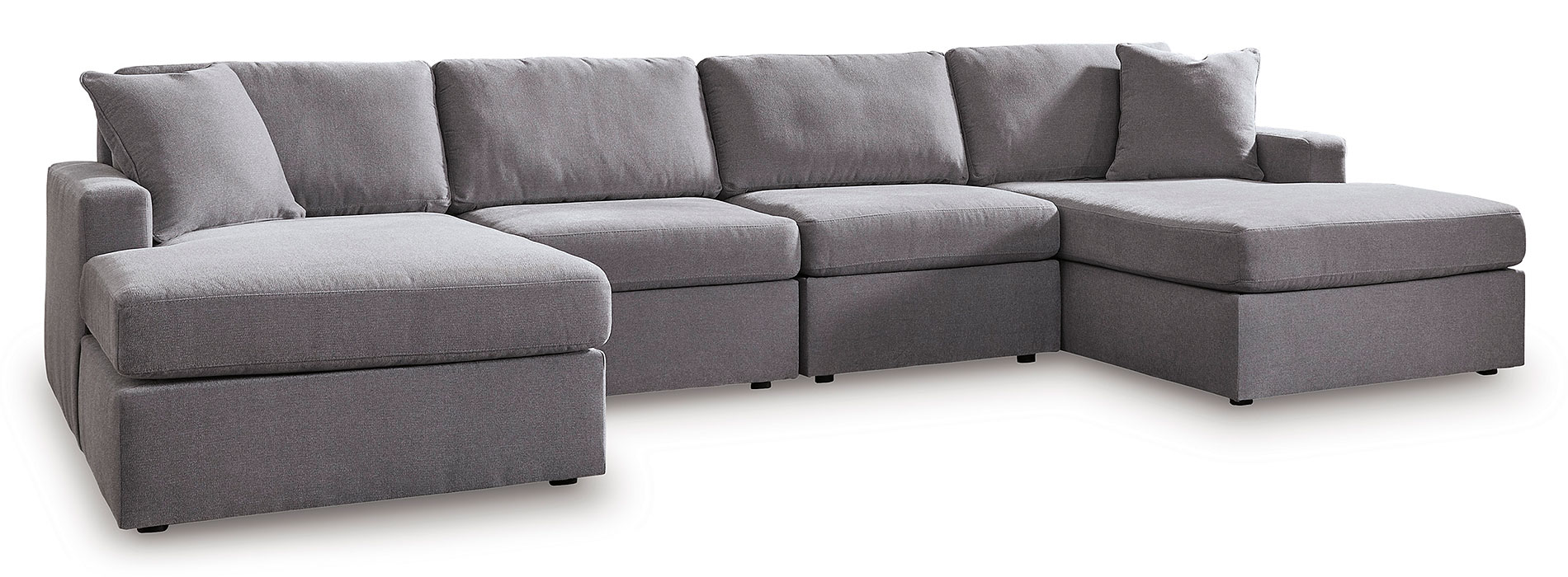 Modmax Granite 4-Piece Double Chaise Sectional Signature Design ...