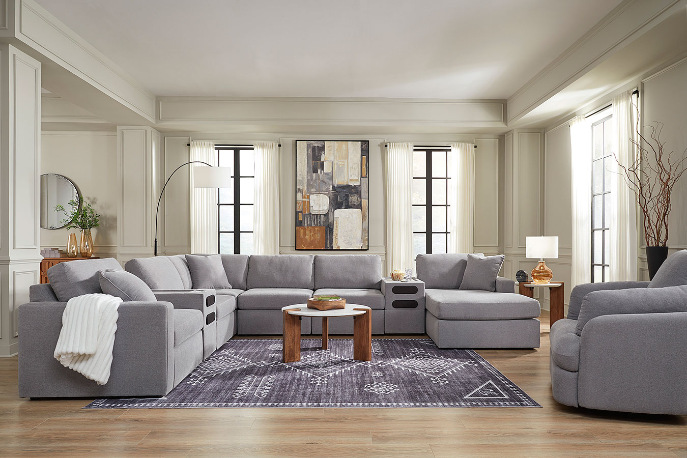 Modmax Granite Modular Sectional Set Signature Design | Furniture Cart
