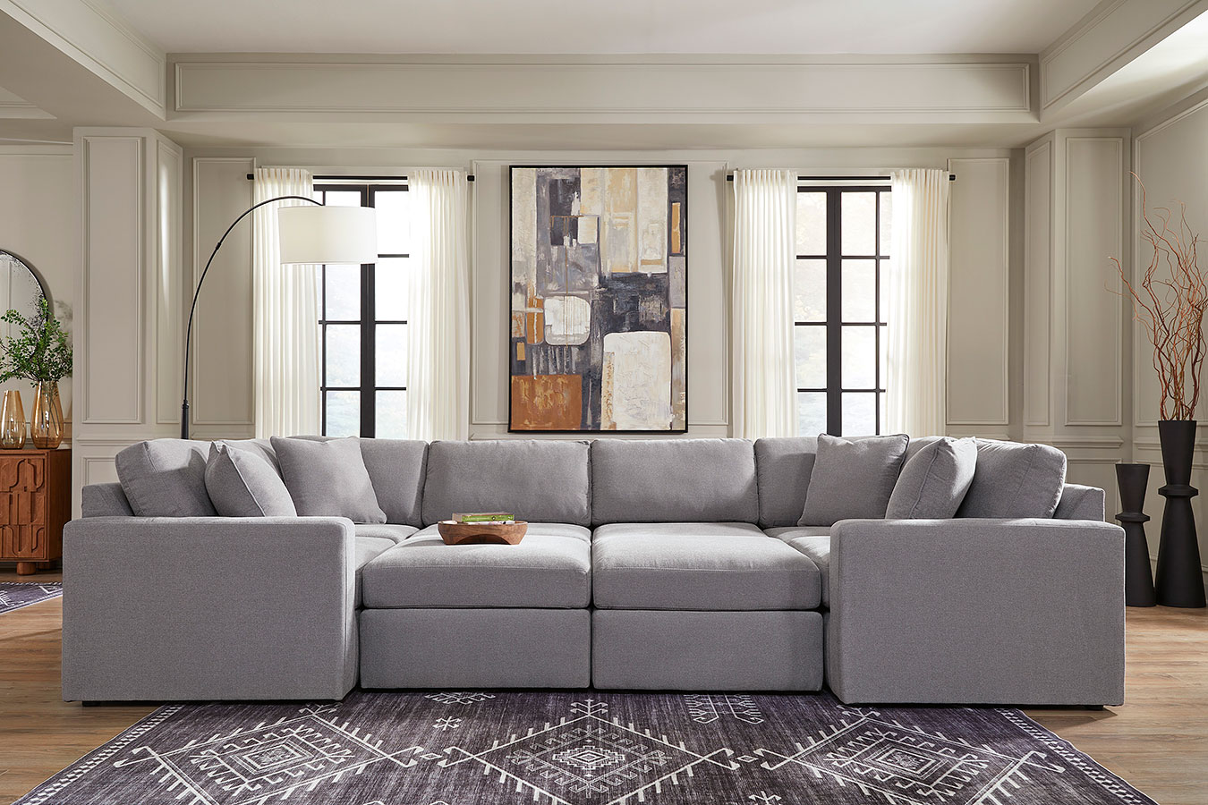 Modmax Granite Modular Sectional Signature Design | Furniture Cart