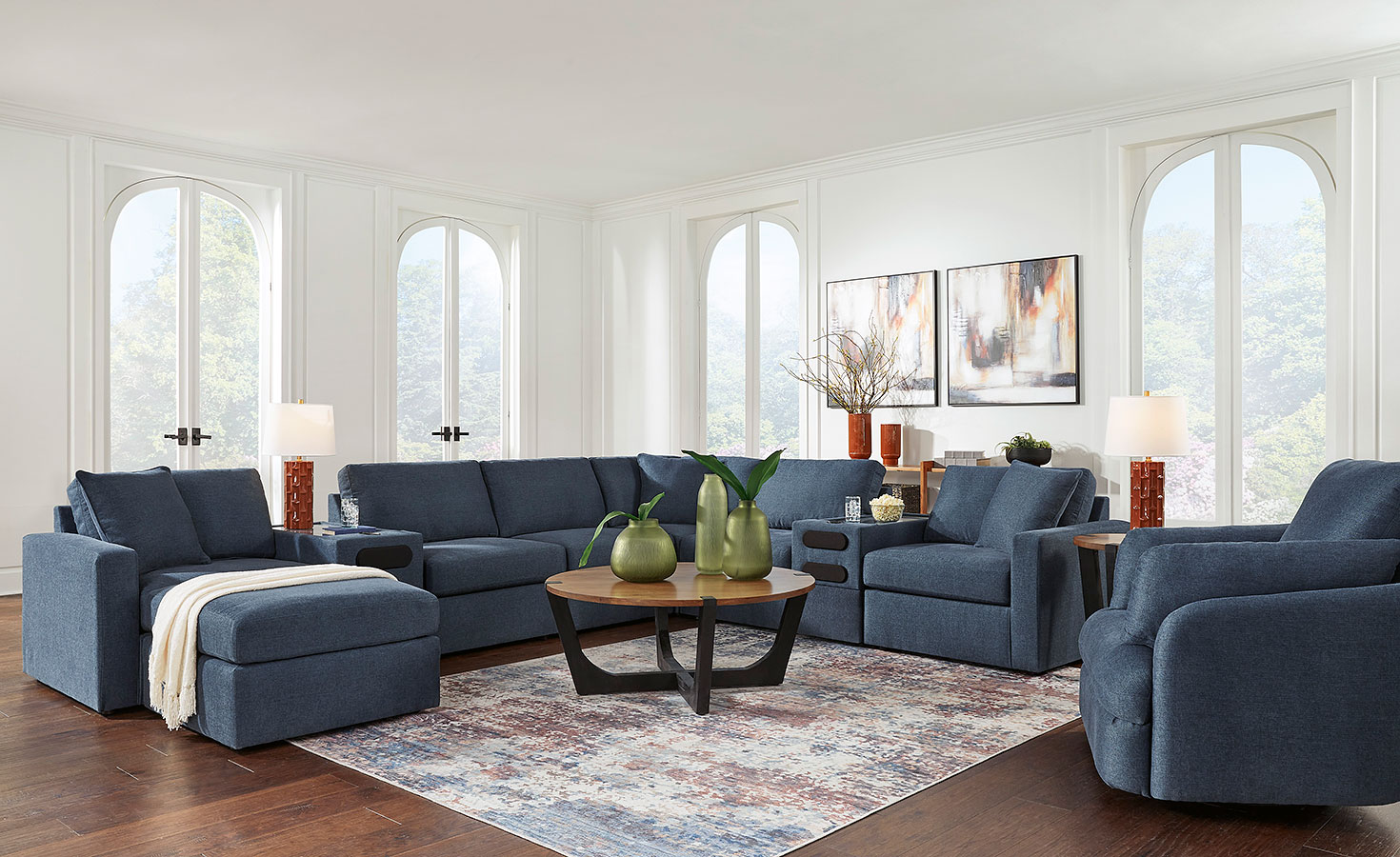 Modmax Ink Modular Sectional Set Signature Design | Furniture Cart
