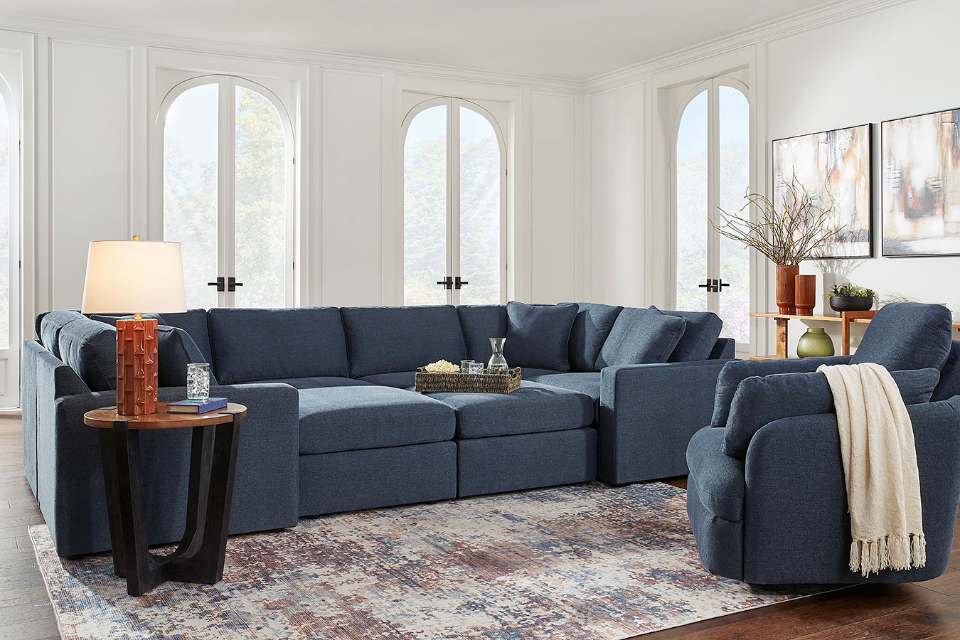 Modmax Ink Modular Sectional Set Signature Design | Furniture Cart