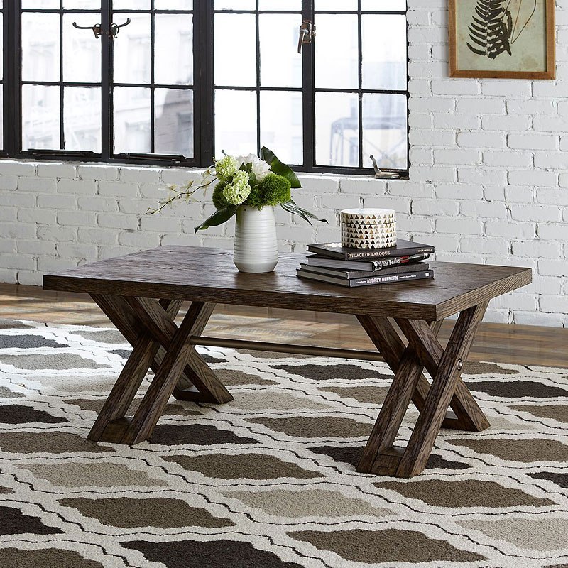 Crossroads Cocktail Table Liberty Furniture | Furniture Cart