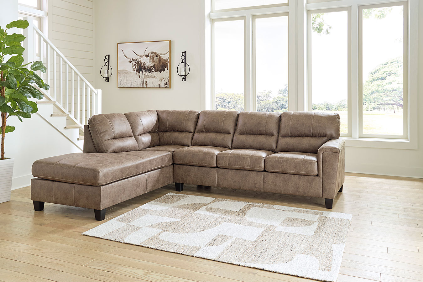 Navi Fossil Sectional Set Signature Design | Furniture Cart Navi Fossil Sectional Set Signature Design | Furniture Cart