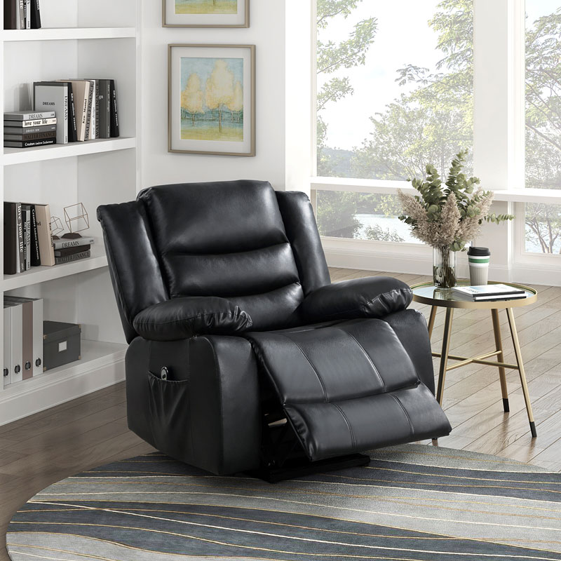 Carson Power Lift Chair (Black) Homelegance | Furniture Cart