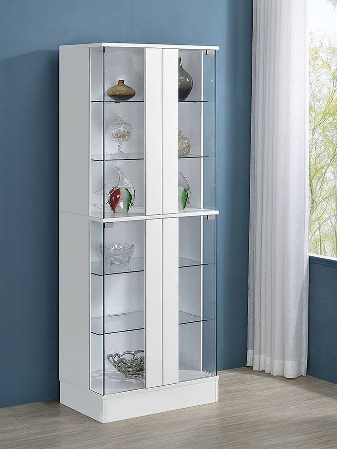 Modern white display cabinet store