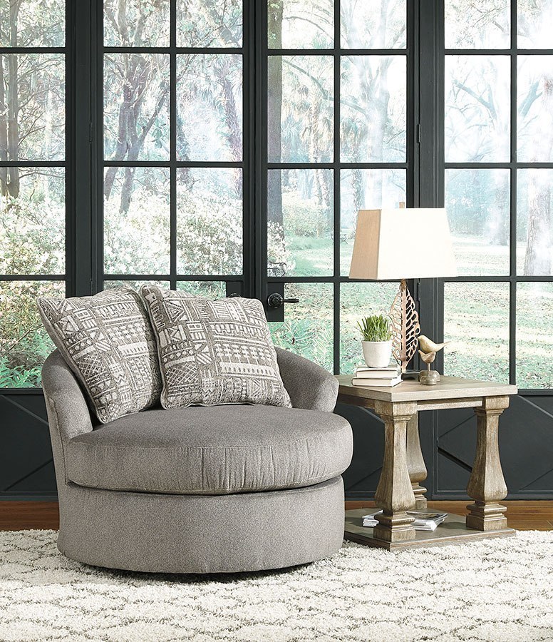 Soletren Ash Swivel Accent Chair Signature Design | Furniture Cart