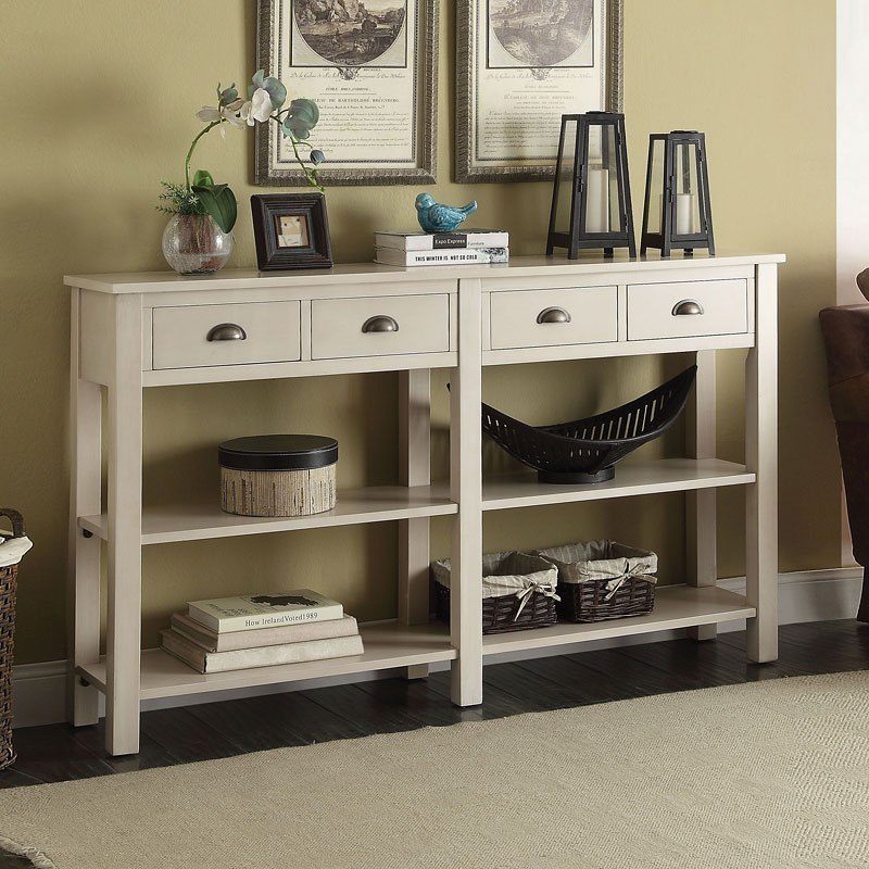 72 inch console table with drawers store