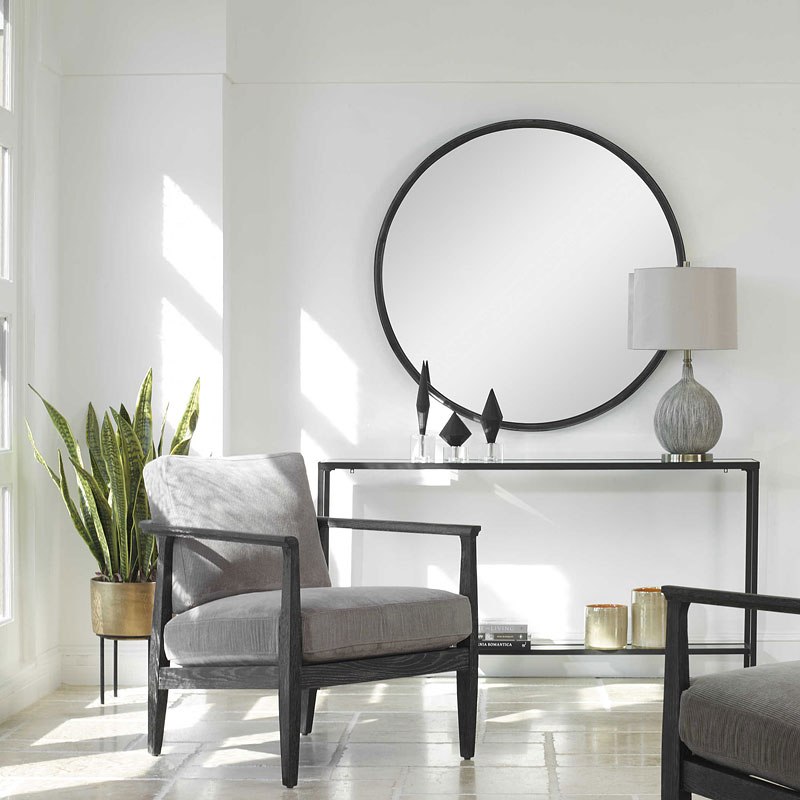 Dawsyn Round Mirror Uttermost | Furniture Cart