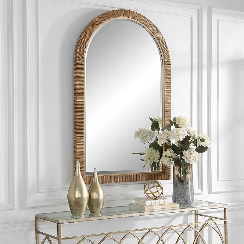 Cape Natural Arch Mirror Uttermost | Furniture Cart