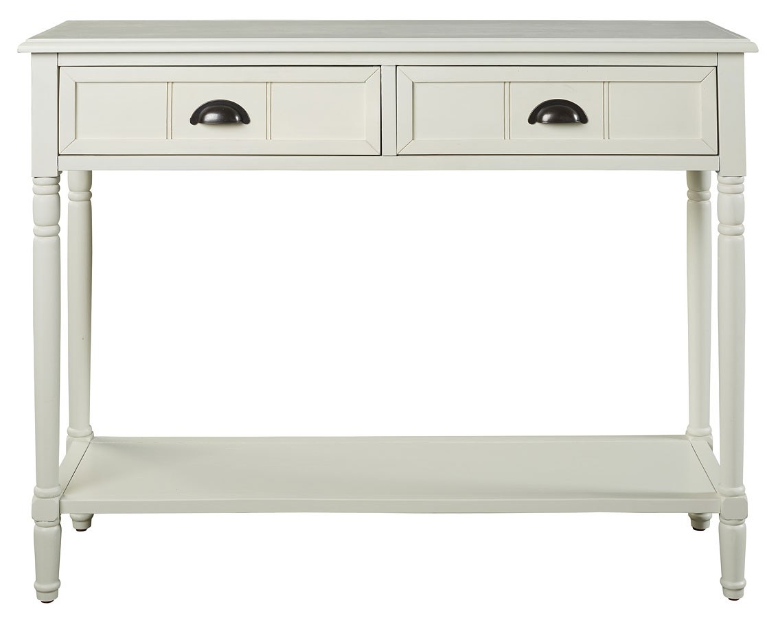 Goverton Console Sofa Table (White) Signature Design | Furniture Cart
