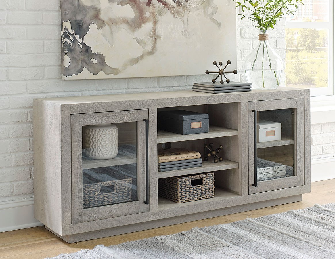 Lockthorne Accent Cabinet (Warm Gray) Signature Design | Furniture Cart