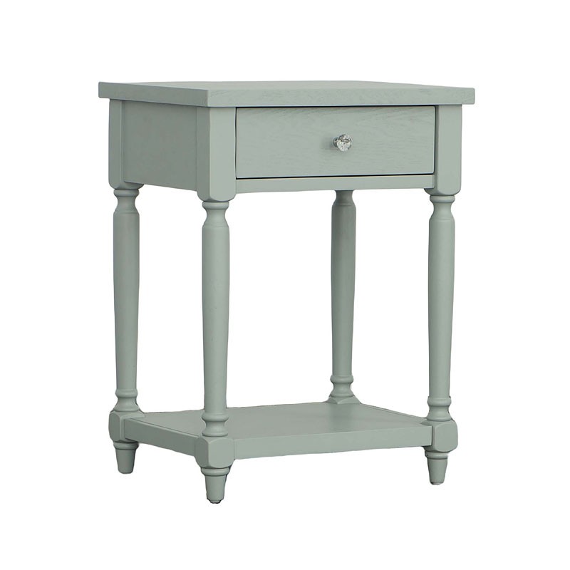 Theo Side Table W/ Electrical And USB Ports (Slate Gray) Progressive ...