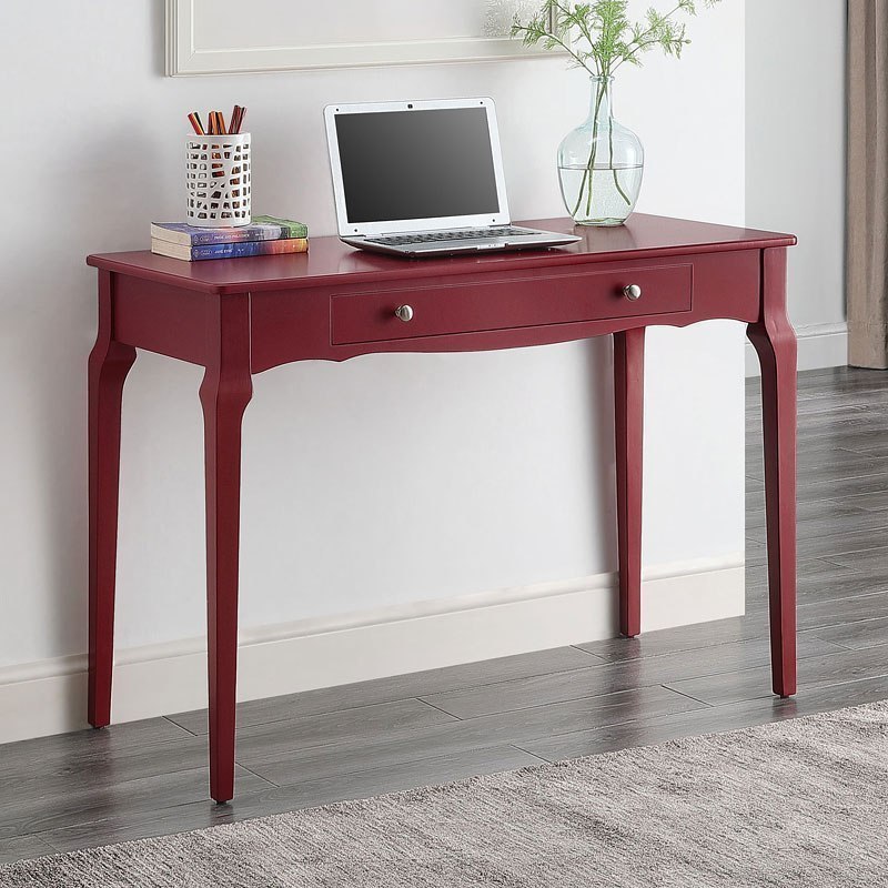 Alsen Console Desk (Red) Acme Furniture | Furniture Cart