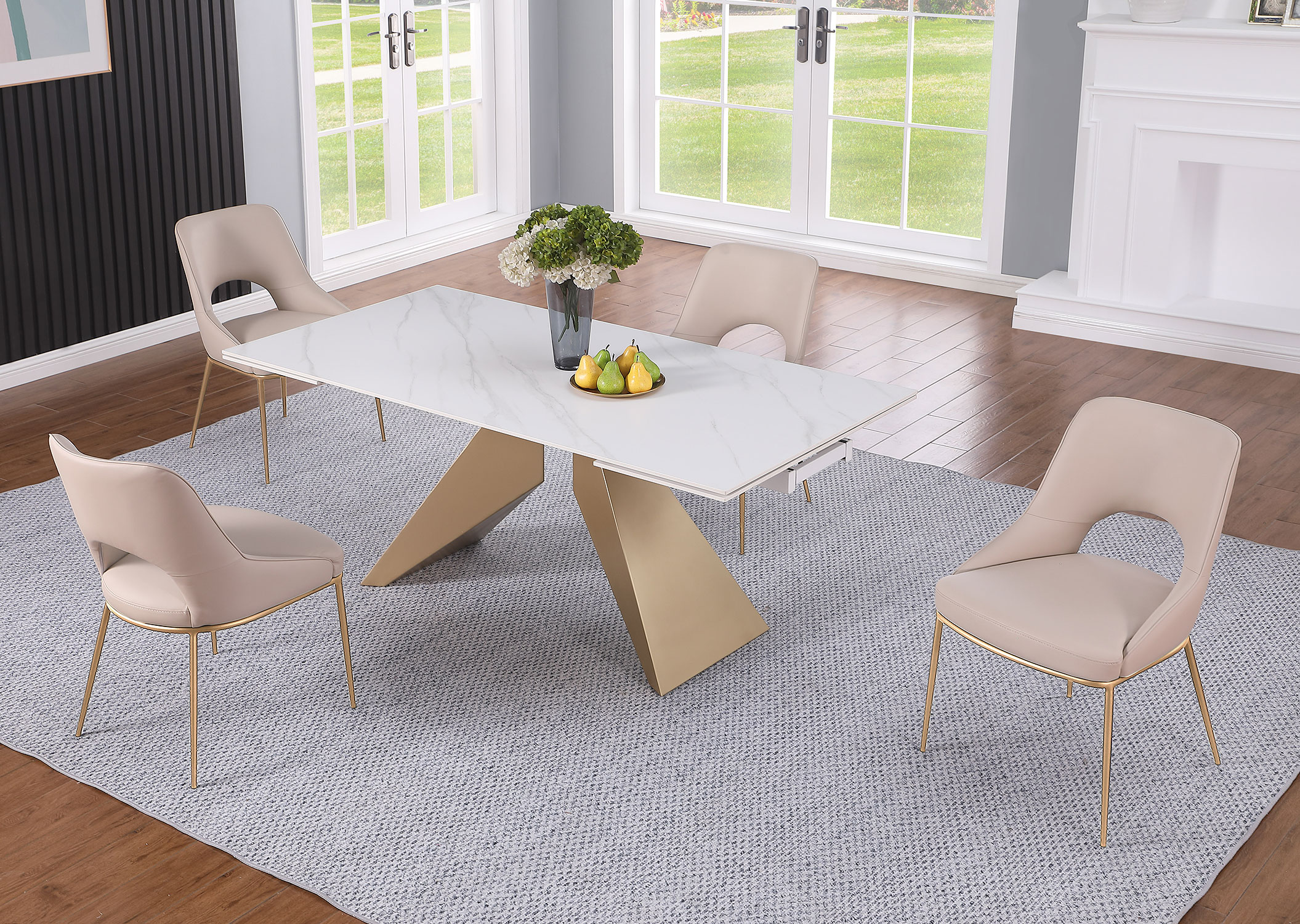 Amelia Extendable Dining Room Set Chintaly Imports | Furniture Cart
