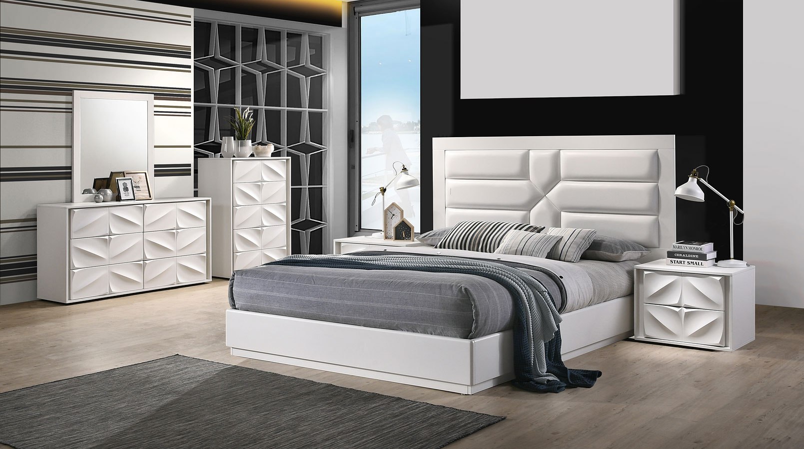 Amsterdam Platform Bedroom Set Chintaly Imports | Furniture Cart