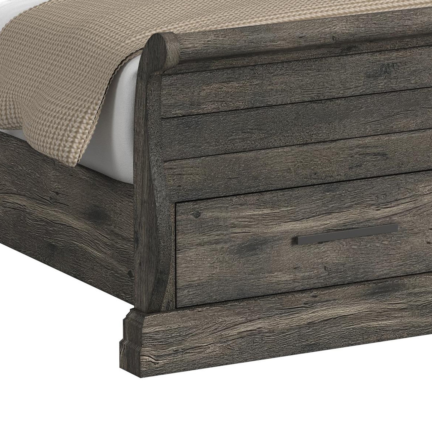 Park Ridge Charcoal Youth Sleigh Bed Elements Furniture | Furniture Cart