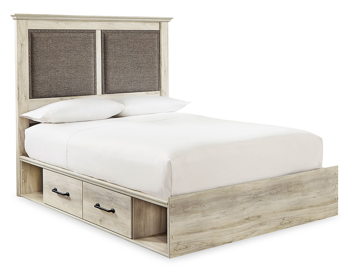 Cambeck Upholstered Platform Bed W/ 1 Side Storage Signature Design ...