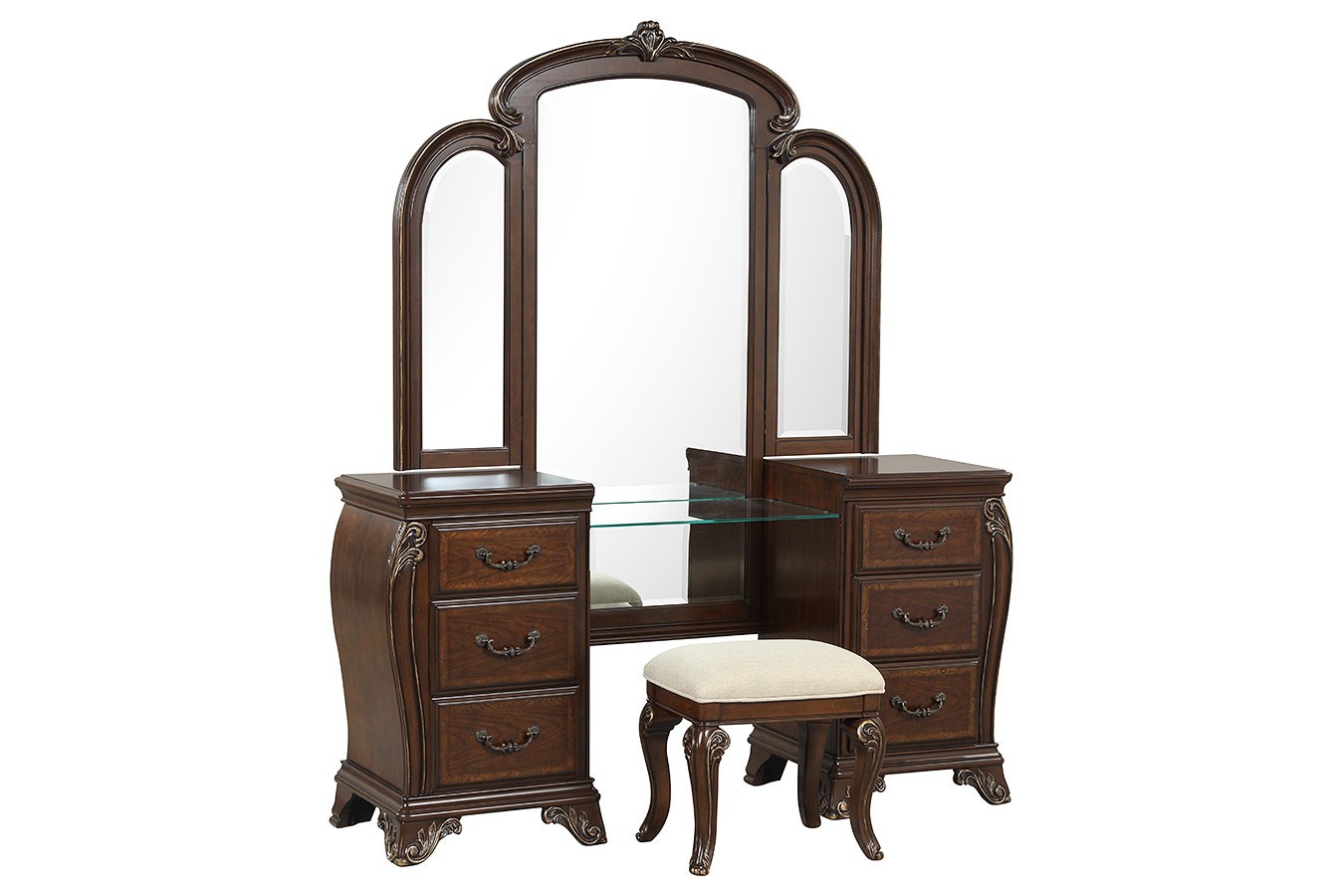 Montecito 3-Piece Vanity Set New Classic Furniture | Furniture Cart