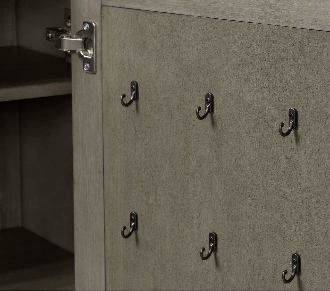 Kings Court Storage Bedroom Set (Grey) Elements Furniture | Furniture Cart